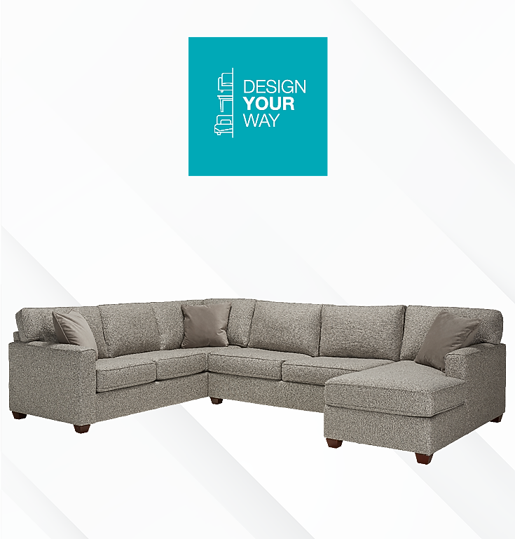 Detroit Sofa Company Jefferson 3 Piece Sectional | Cabinets Matttroy